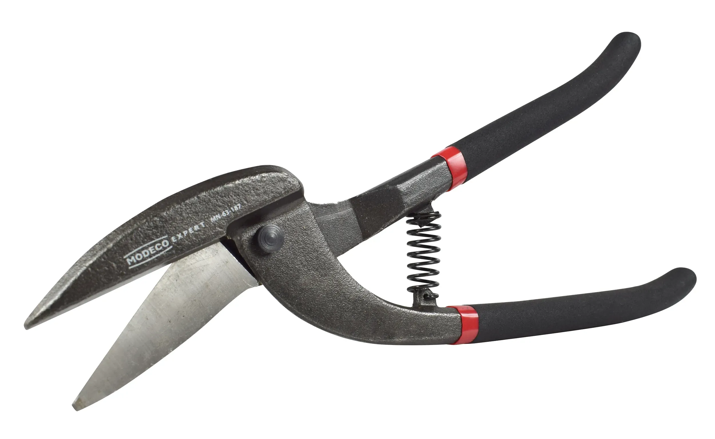 Sheet metal scissors left up to 1.8 mm Cr Mo red handle paper hanger 1 pc. MN 63 215 MODECO EXPERT Rawlplug